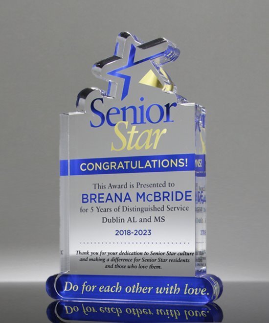 Bespoke Acrylic Paperweight, Custom Acrylic Award | Edco Awards