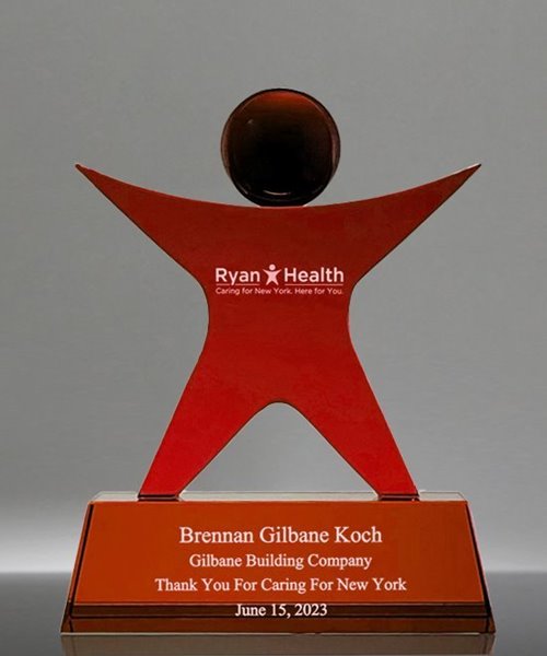 Custom Red Crystal Starman Trophy | Edco Awards