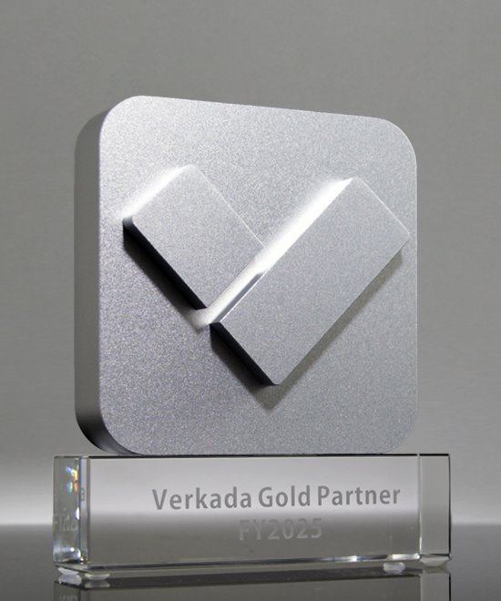 Momenta Custom Block Award - Silver Metal | Edco Awards