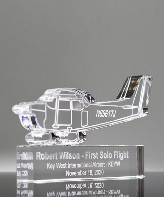 First Acrylic Airplane Solo Flight Award | Edco Awards