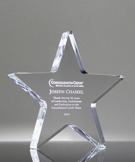 Acrylic Star Paperweight | Edco Awards