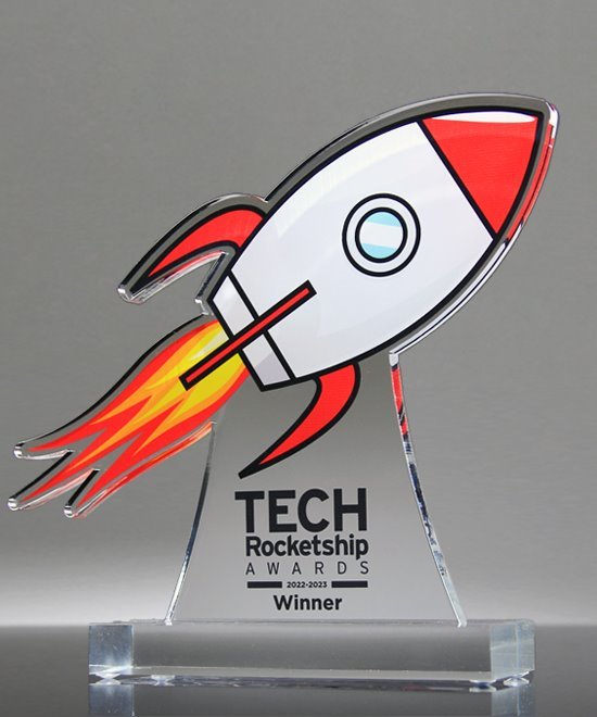 Acrylic Rocket Award | Edco Awards