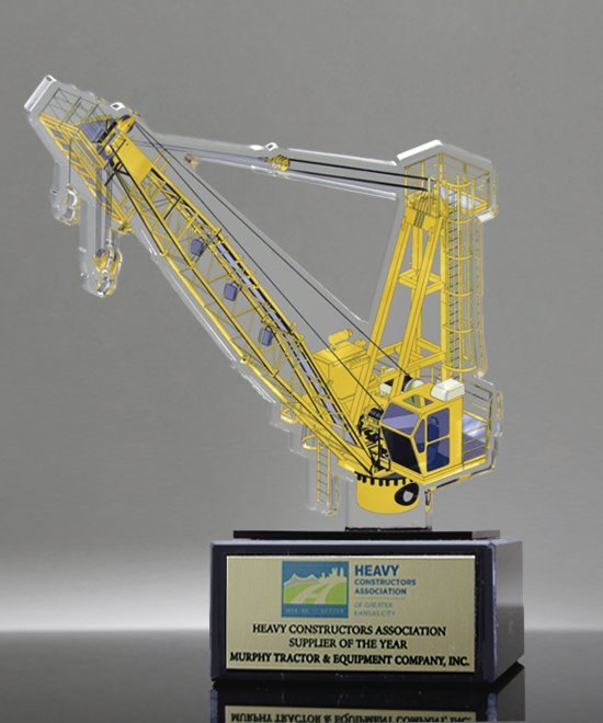 Acrylic Crane Trophy | Edco Awards