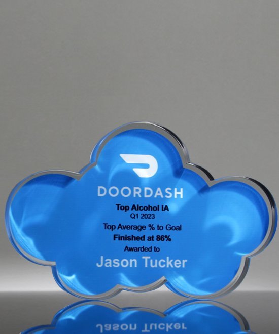Acrylic Cloud Paperweight Award | Edco Awards