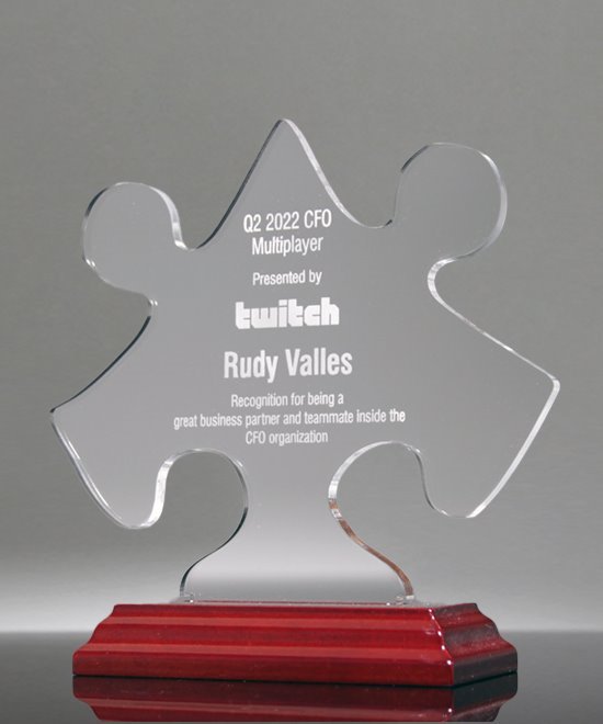 Acrylic Puzzle Piece Pop-In Award | Edco Awards