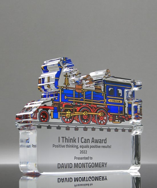 Custom Locomotive Trophy Paperweight | Edco Awards