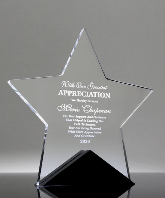 Acrylic Large-Star Award | Edco Awards