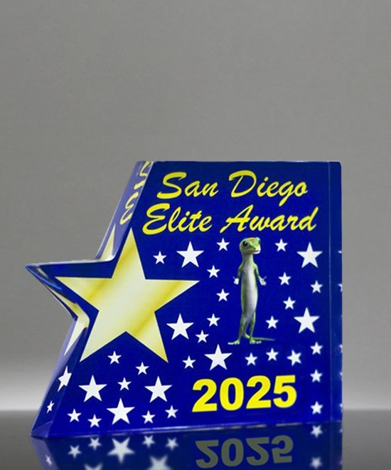 Acrylic Star Block Paperweight Award | Edco Awards