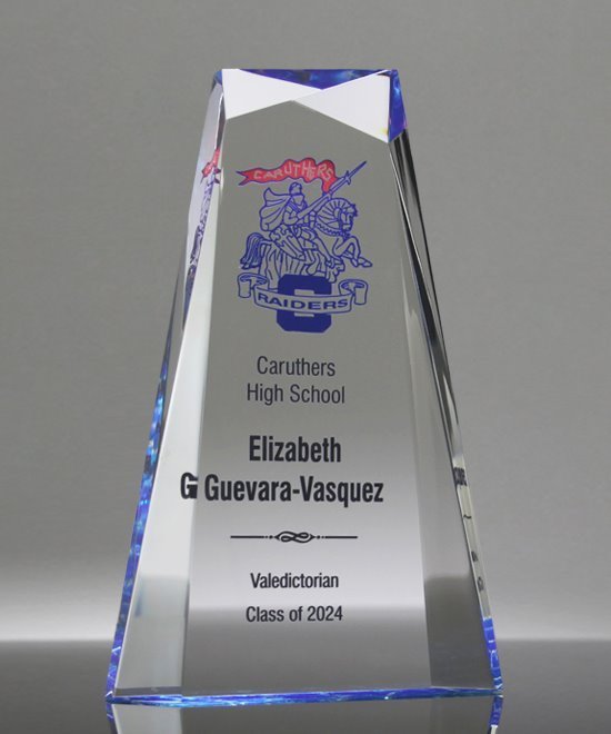 Full Color Sapphire Jewel Award | Edco Awards