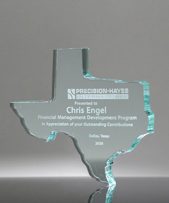 Texas Paperweight Acrylic Award | Edco Awards