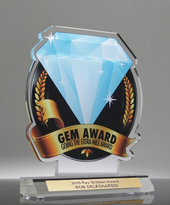 Acrylic Gem Diamond Award | Edco Awards
