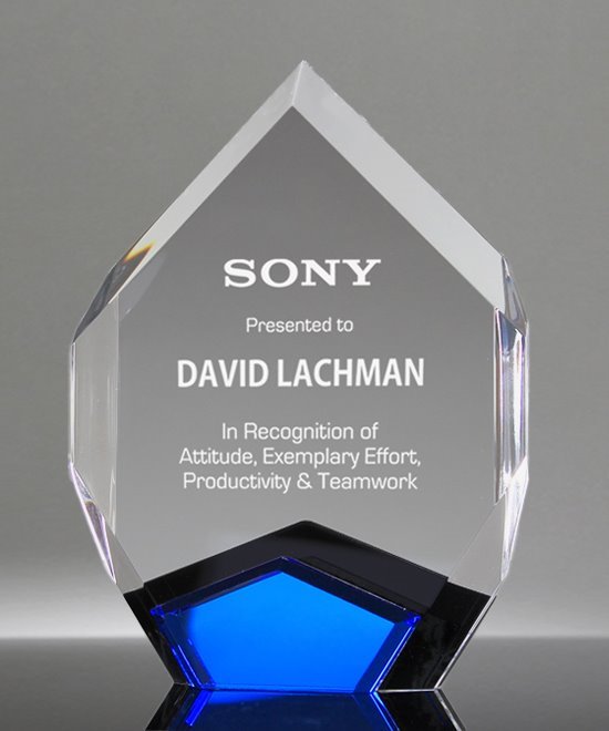 Sapphire Diamond Acrylic Award | Edco Awards