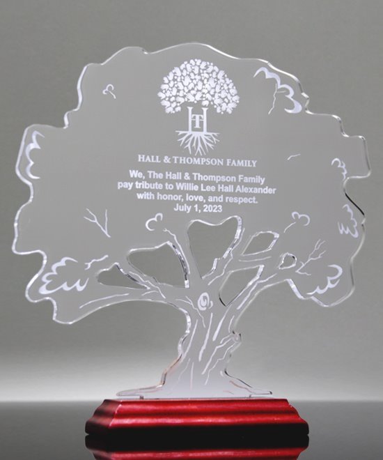 Acrylic Tree Award | Tree Shaped Trophy | Edco Awards