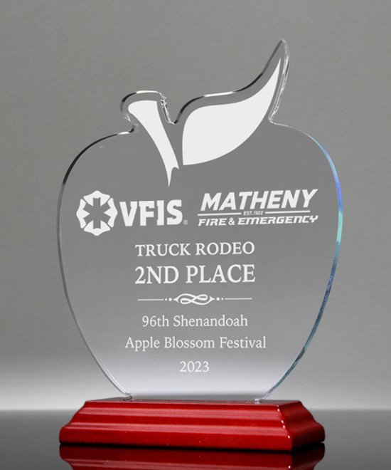Acrylic Apple Award | Edco Awards