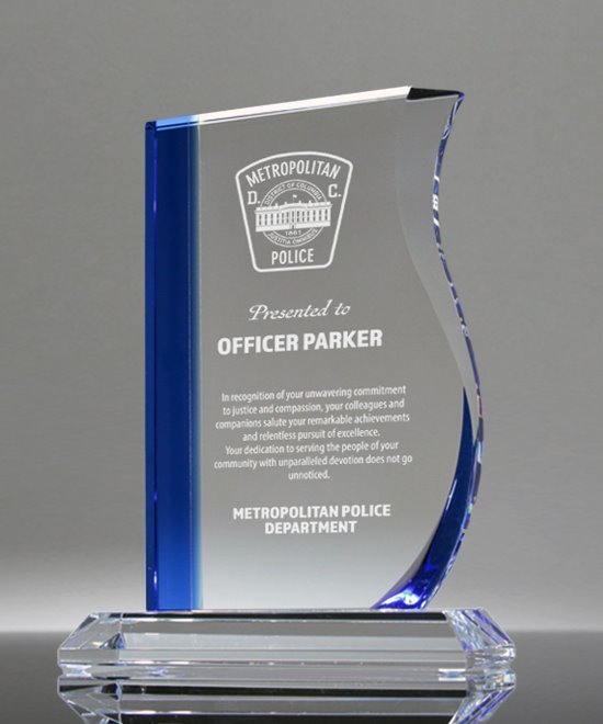 Investigative Excellence Tribute Crystal Trophy | CC-3122 | Edco Awards