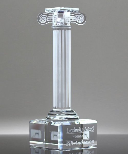 Ionic Column Crystal Award - Medium Size | Edco Awards