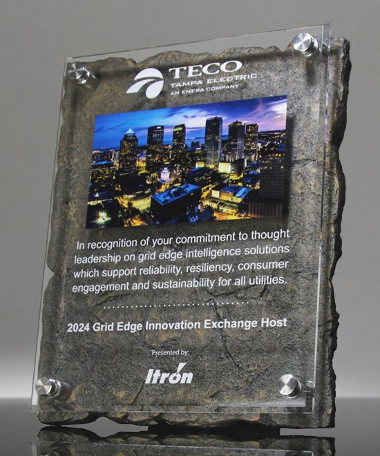 Stone Award Plaque With Full Color Imprint | Edco Awards