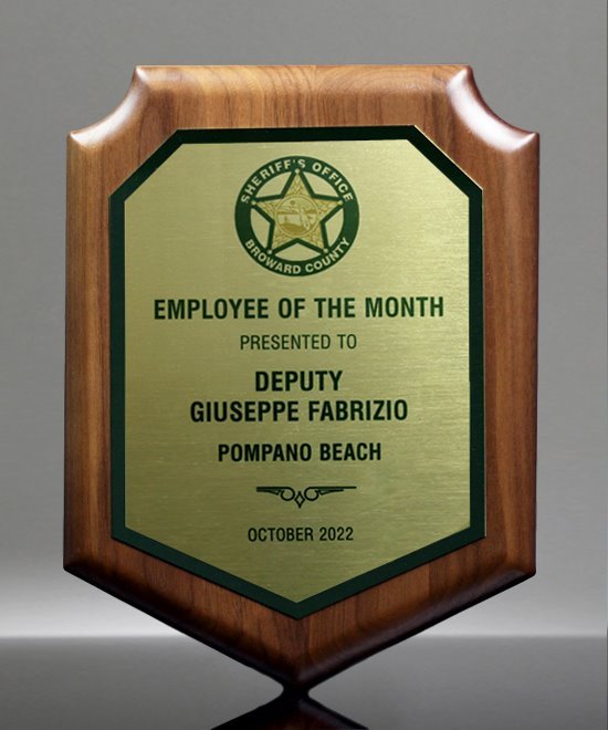 Employee of the Month Shield Plaque | Edco Awards