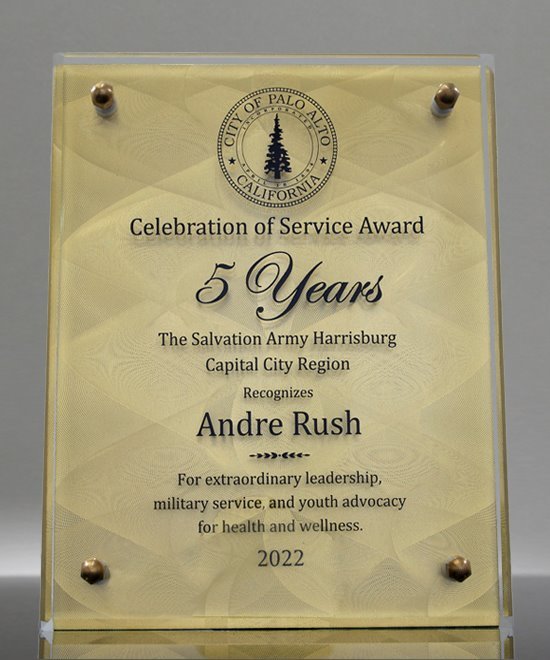 Employee Spotlight Gold Award Plaque | Edco Awards