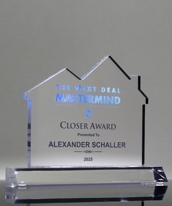 Multi-House Realtor Acrylic Award - Full Color Printed