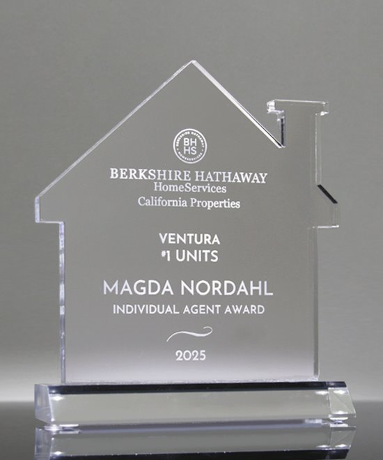 Acrylic House Award - Individual Real Estate Agent Trophy | Edco Awards