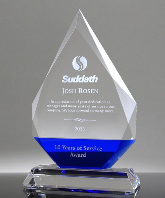 Beveled Diamond Crystal Award | edco.com | Edco Awards