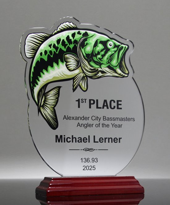 Sport Fishing Acrylic Trophy