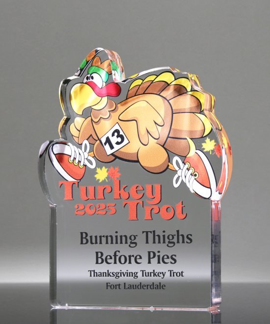 Acrylic Turkey Trot Trophy | Edco Awards