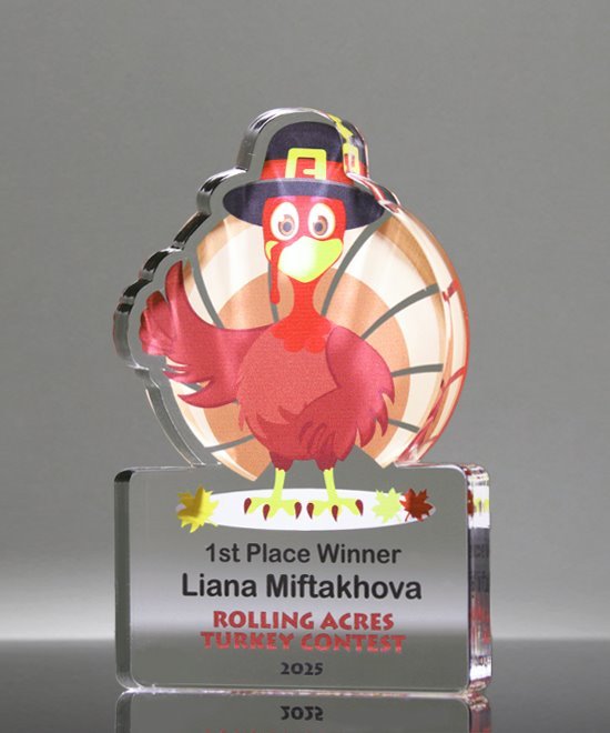 Acrylic Turkey Contest Award | Edco Awards