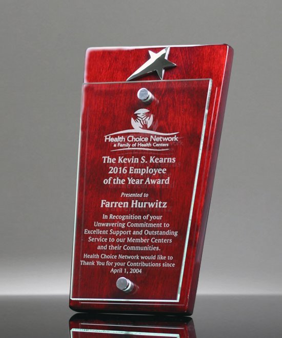 The Sophistication Star Plaque Award is truly an elegant design ...