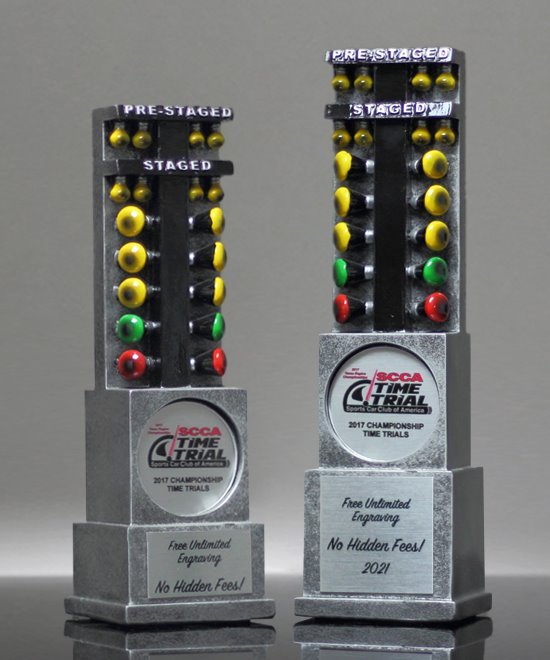 Drag Racing Light Resin Trophy