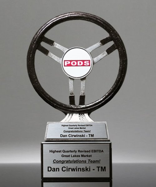 Steering Wheel Resin Trophy | Edco Awards