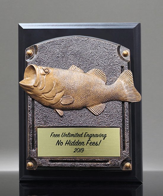 Greystone Fishing Bass Plaque | Edco Awards