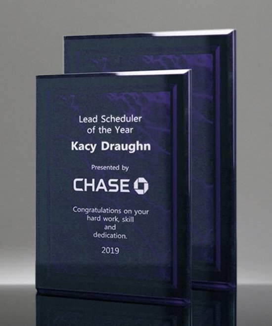 Purple Marble Acrylic Plaque | Edco Awards