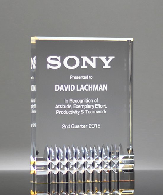 Legacy Gold Acrylic Award - Large Size | Edco Awards