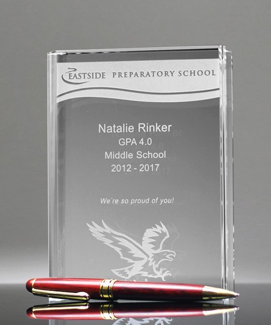 Crystal Book Award | Glass Book Trophy | Edco Awards