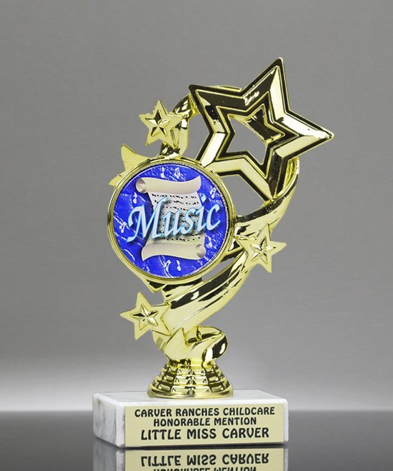 Music Note Ribbon Trophy | Edco Awards