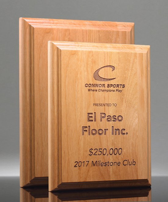 Engraved Red Alder Plaques | Edco Awards