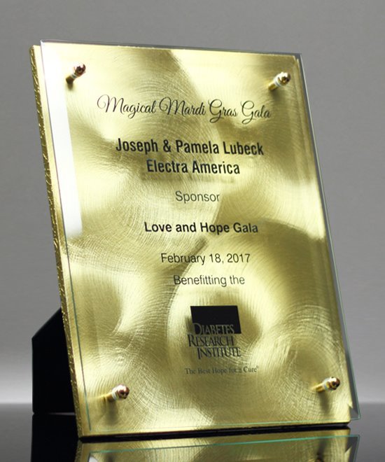 Fascinating Gold Plaque | Edco Awards