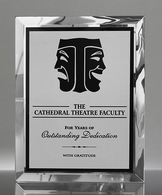 Crystal Clear Glass Plaque, Award Plaque | Edco Awards