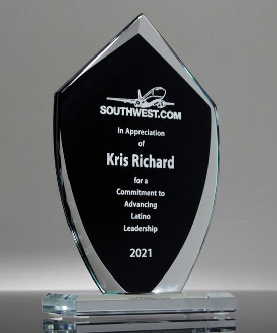 Apex Shield Glass Award | G2921 | Edco Awards