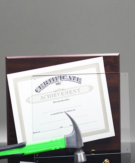 You Build It Certificate Plaque Kit | Edco Awards