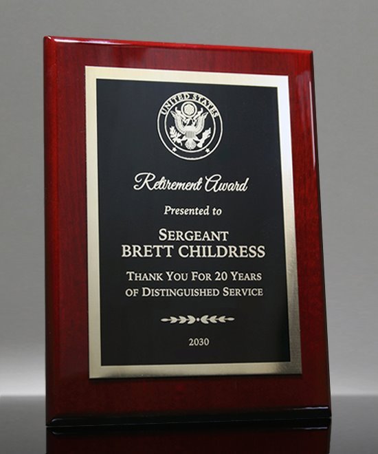Distinguished Retirement Plaque | Edco Awards