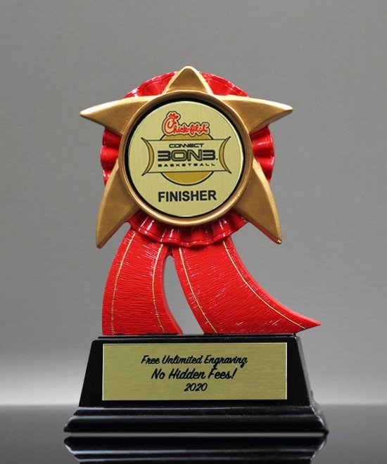 Red Ribbon Custom Insert Award | Edco Awards