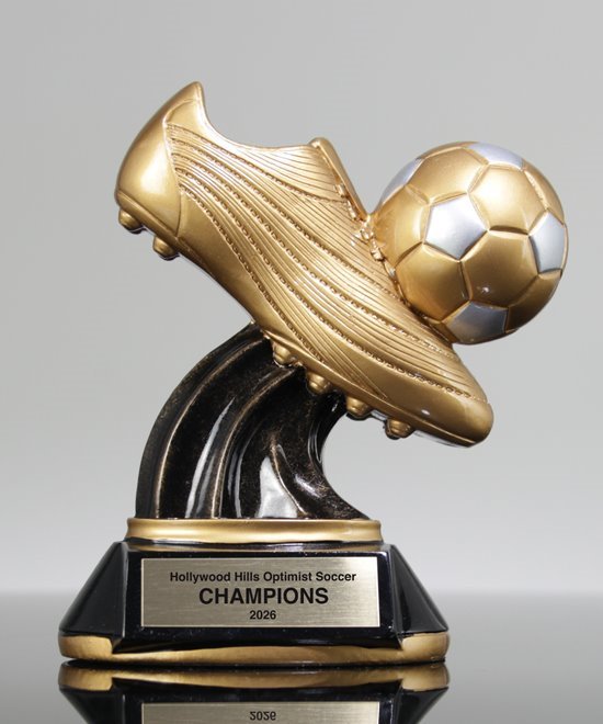 Golden Cleat Soccer Resin Trophy | SKU 91715GS | Edco Awards