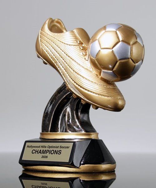 Golden Cleat Soccer Resin Trophy | SKU 91715GS | Edco Awards