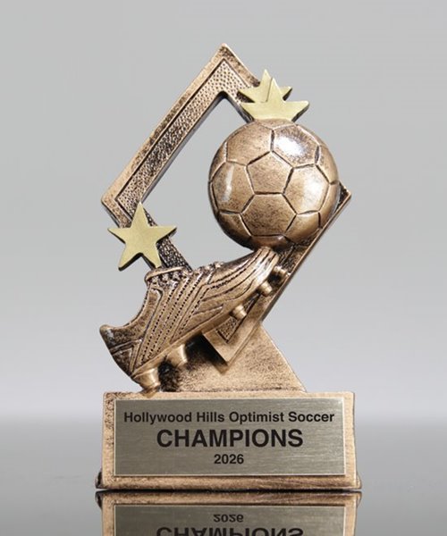 Diamond Soccer All Star Resin Trophy | SKU DR-115 | Edco Awards