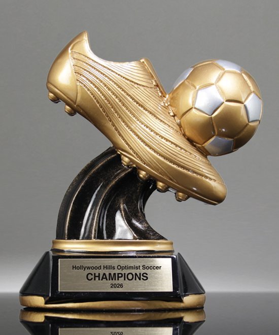 Golden Cleat Soccer Resin Trophy | SKU 91715GS | Edco Awards
