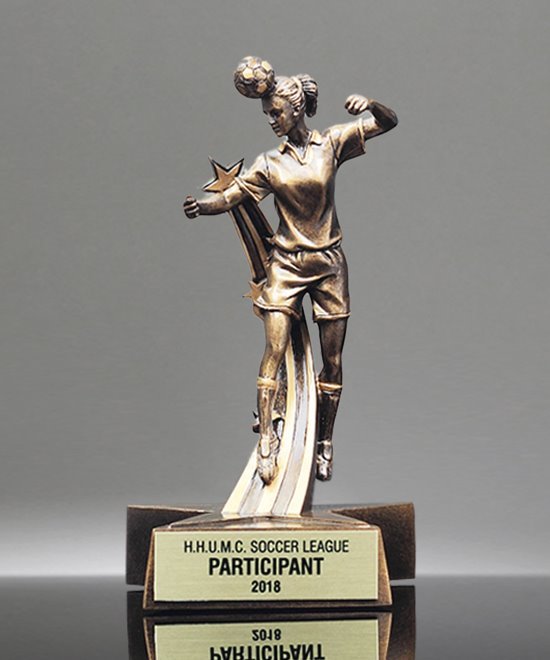Superstar Soccer Trophy - Female | Edco Awards