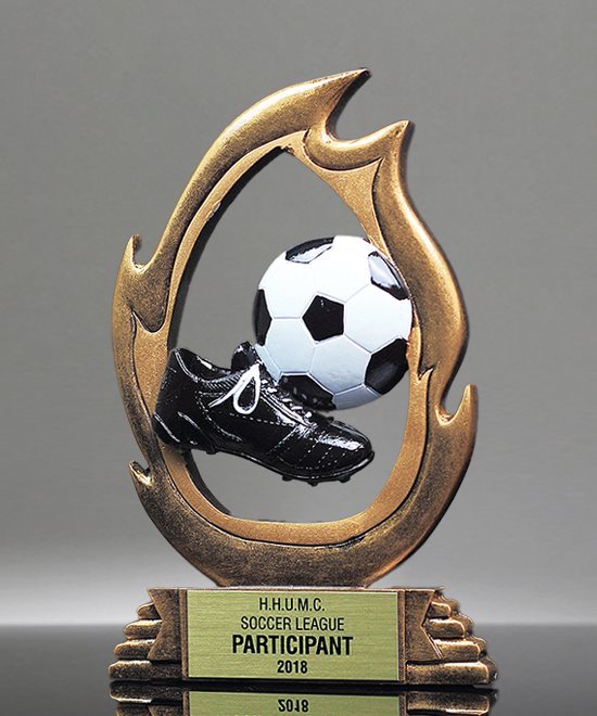Flame Soccer Trophy - Small Size | Edco Awards